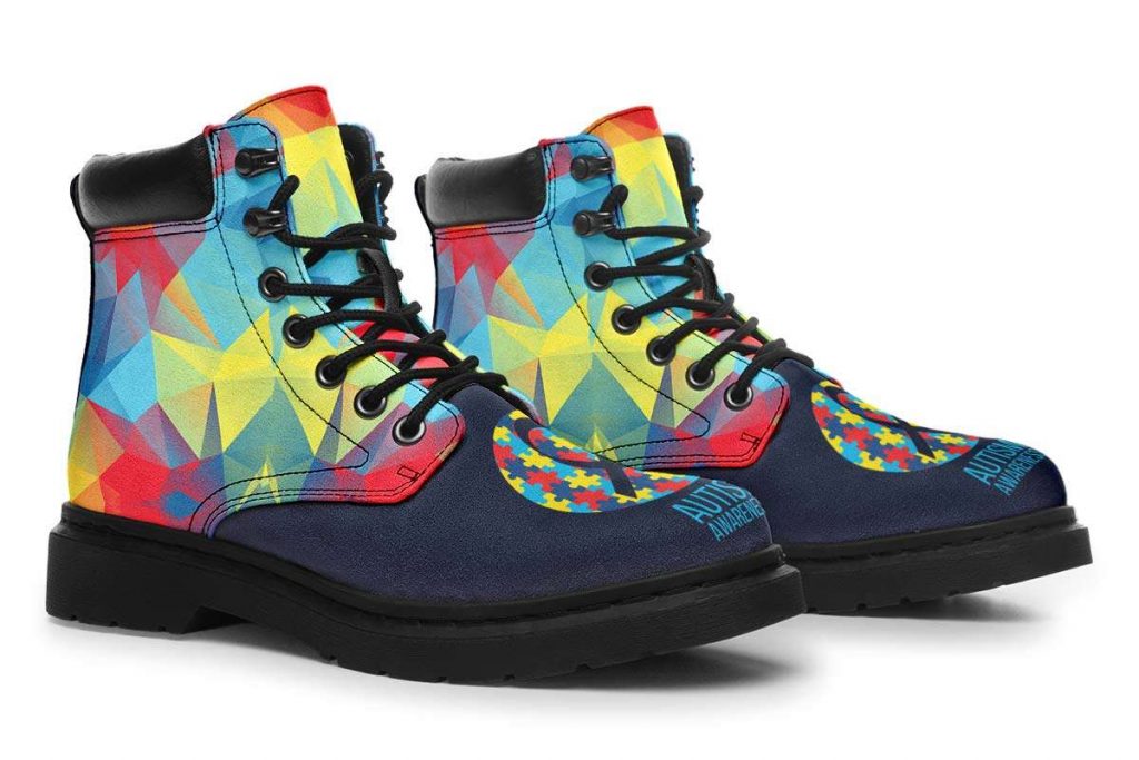 Colorful Autism Awareness Boots: Style for All Seasons