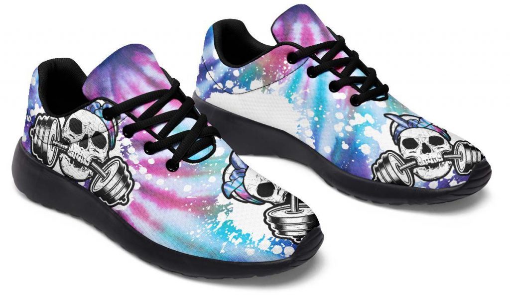 Snail Dye Splat Skull Sneakers Shoes For Men Women - 90sfootwear ...